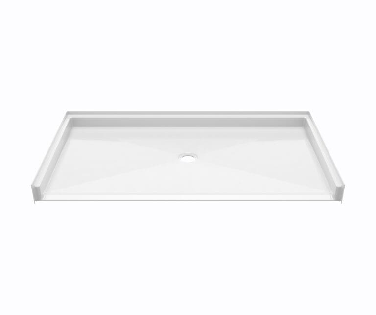 60 x 30" White RBS barrier-free shower pan with center drain. - Health ...