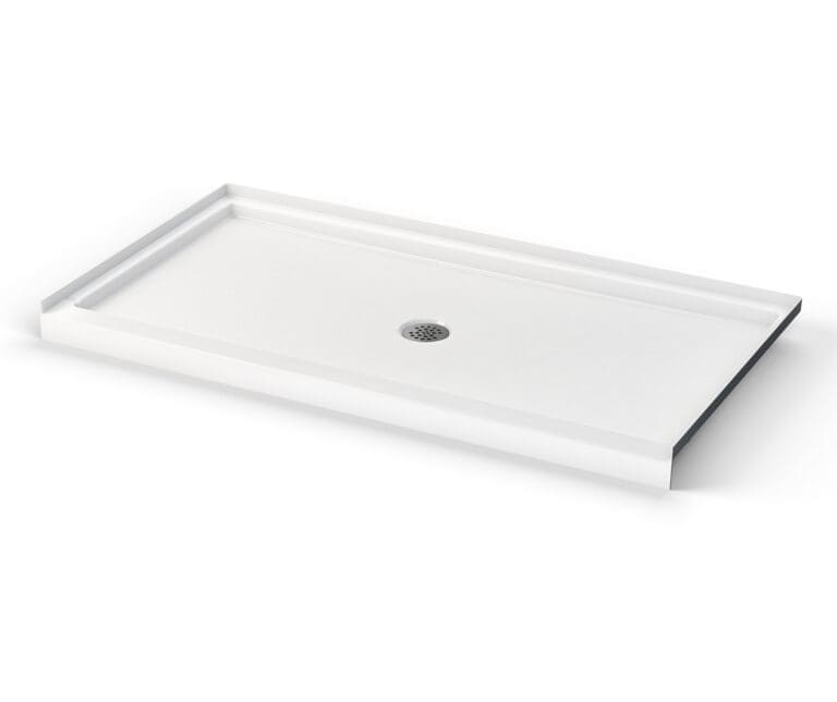 60 x 32 " Low-threshold shower base with center drain - Health At Home Inc.