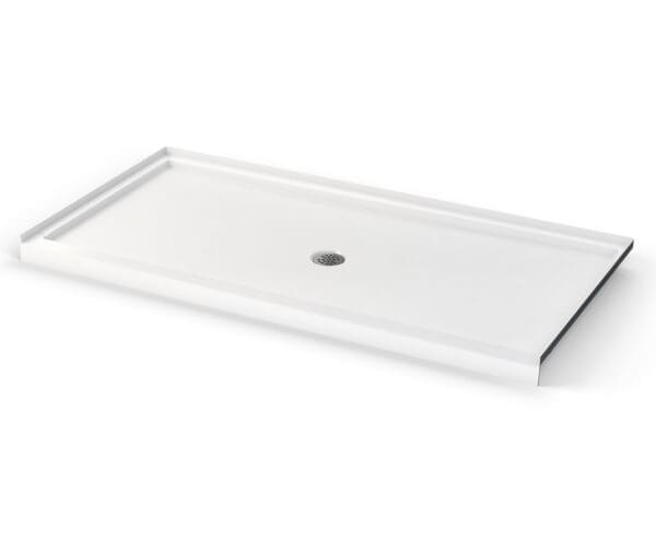 72 x 36 " Low-threshold shower base with center drain - Health At Home Inc.